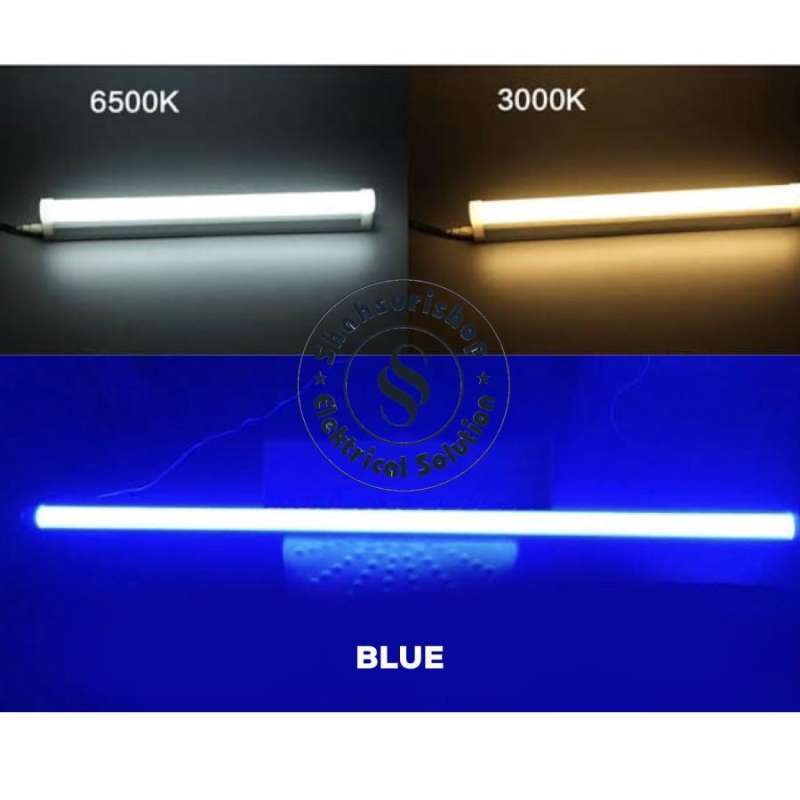 Jual LAMPU MURAH LED T5 BATTEN 10 WATT 60 CM CAHAYA PUTIH KUNING BIRU ...