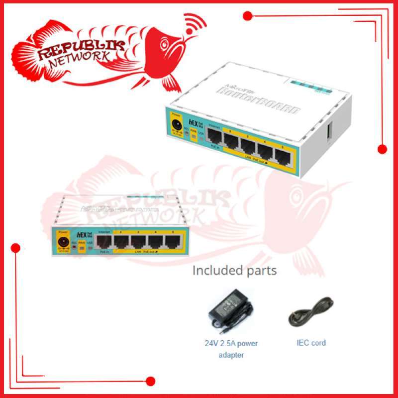Jual MikroTik hEX PoE lite RB750 UPr2 - Random di Seller NEW VISION ...