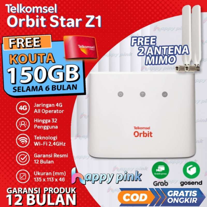 Jual Telkomsel Orbit Star Z1 Modem WiFi 4G HighSpeed Bonus 150Gb ...