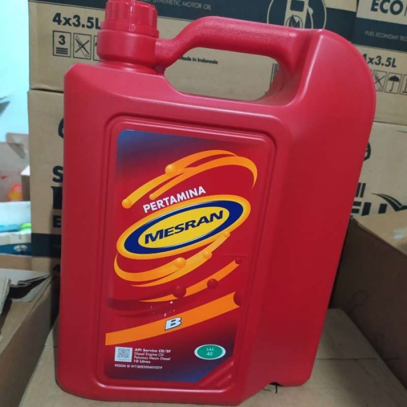 Jual Mesran B40 / Diesel Engine Oil Sae 40 10 Liter / Oli Pertamina Di ...