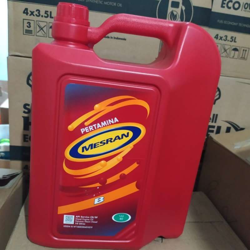 Jual Mesran B40 / Diesel Engine Oil Sae 40 10 Liter / Oli Pertamina Di ...