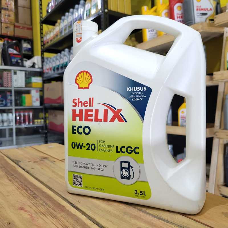 Jual SHELL HELIX ECO 0W20 3.5L - Oli mesin mobil LCGC / maks. 1200cc di ...