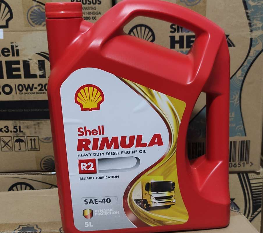 Jual SHELL RIMULA R2 SAE40 5L - oli mesin mobil diesel panther kuda ...