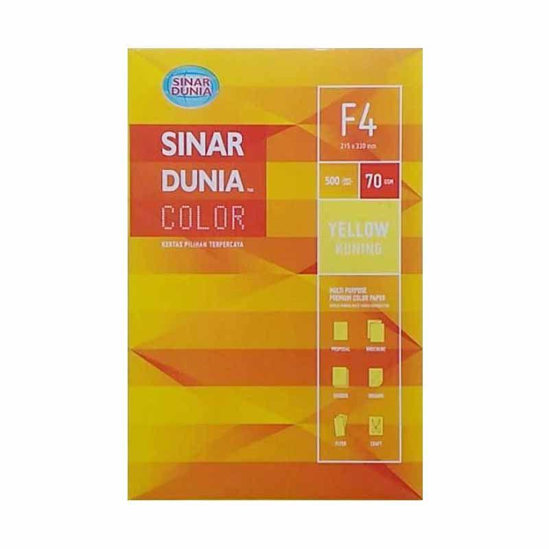 Jual Sinar Dunia Warna Kertas HVS [A4/ 70 g/500 Sheets] - KUNING di ...