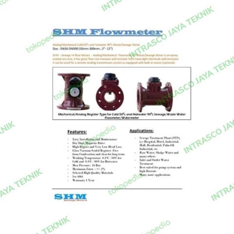 Jual Flow Meter Air Kotor Limbah Shm 6 Inch Size 150mm Di Seller ...