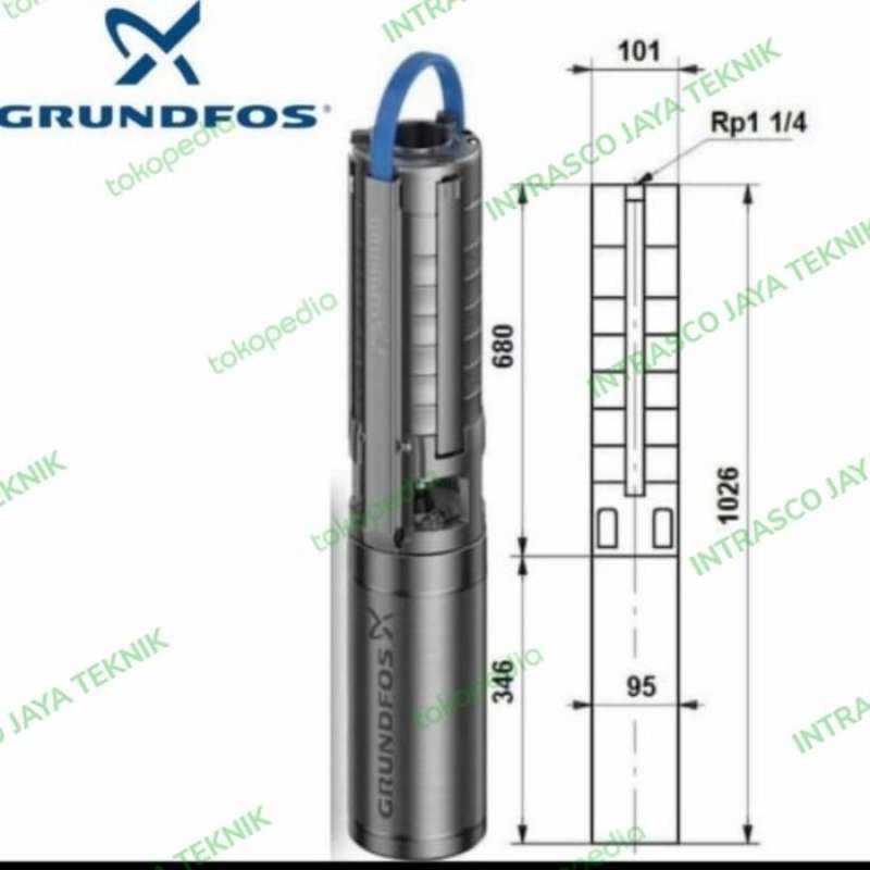 Jual Pompa Submersible Grundfos Sp.9-21 4kw 3phase Mesin Pompa Air 5,5hp Di Seller Intrasco Jaya ...