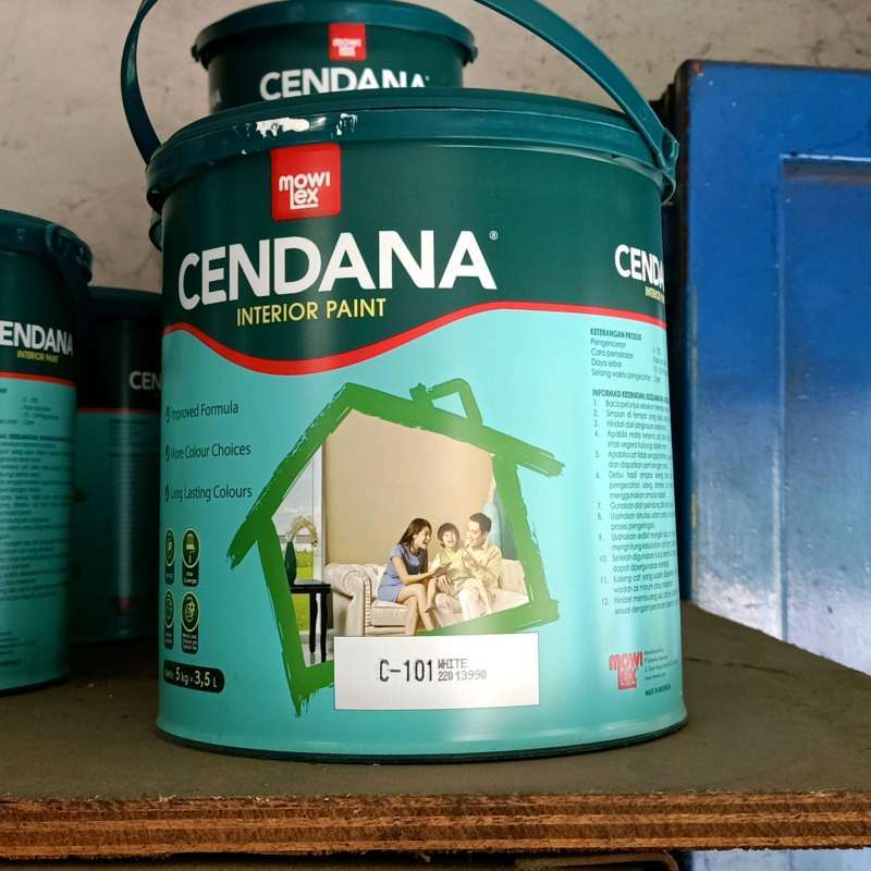 Jual Cat tembok Cendana 5 kg ( galon ) warna 101 White di Seller Berkat ...