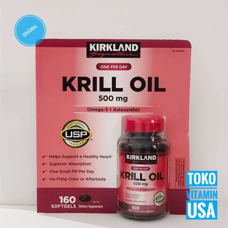 Jual Kirkland Signature Krill Oil 500 Mg 160 Softgels Di Seller Anes Medika Center - Tugu ...