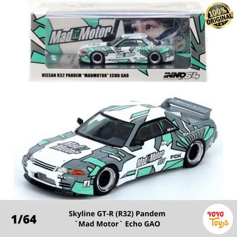 Promo Inno 1/64 Skyline GT-R R32 Pandem Mad Motor Echo GAO Inno64 ...