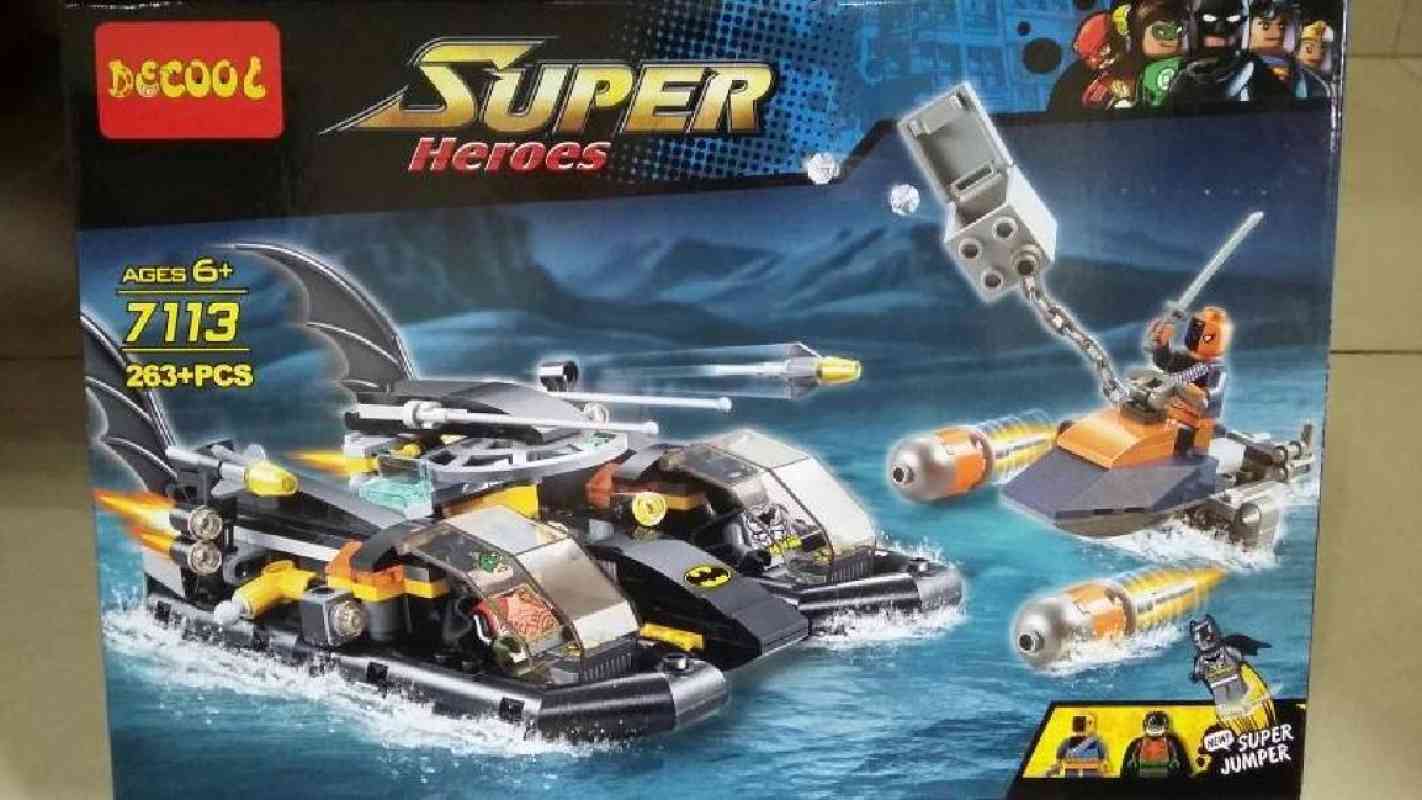 Jual BATBOAT Blocks Lego BATMAN Robin DeathStroke DC Comics Kapal Boat ...
