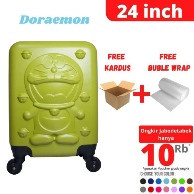 Jual Koper 24 Inch Polo Robert Ansell Tipe 207 Doraemon Warna Hijau Lu ...