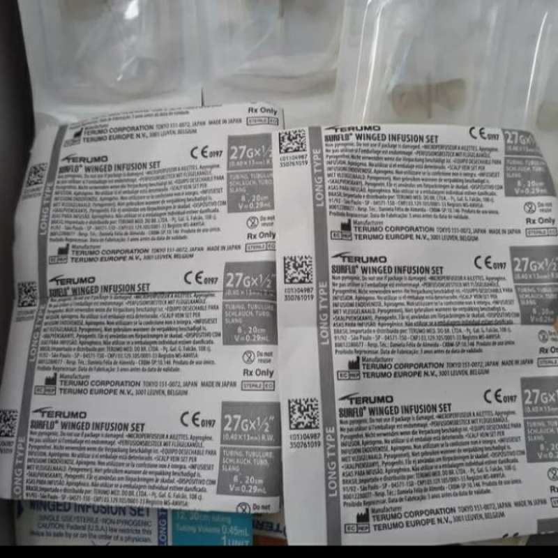 Jual Wing Needle Terumo 27g / Surflo Winged Infusion Set 100's Di ...