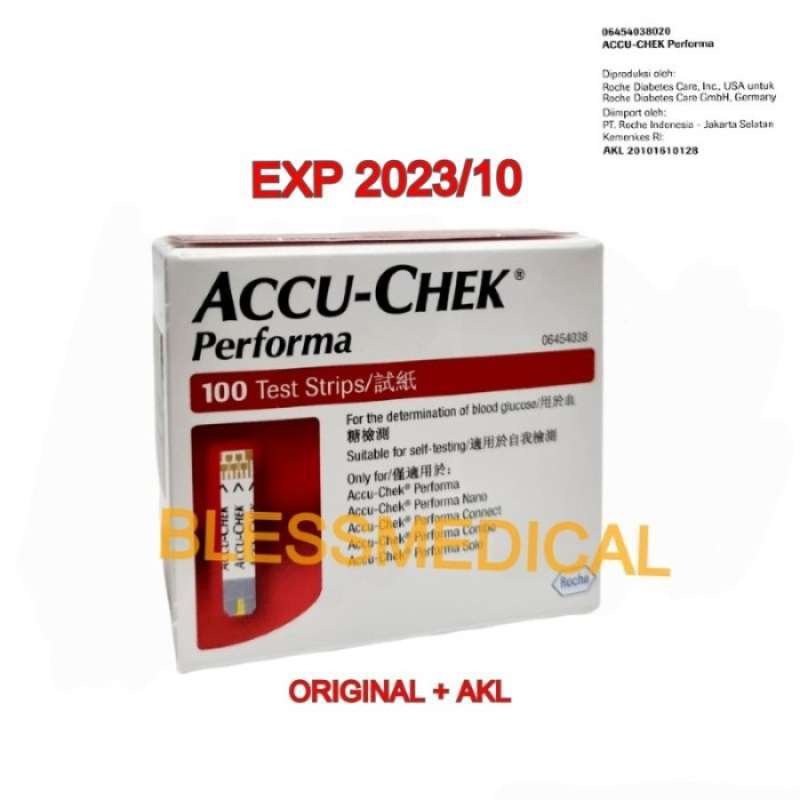 Promo Accu Chek Performa Strip isi 100 AccuCheck Diskon 33% di Seller ...