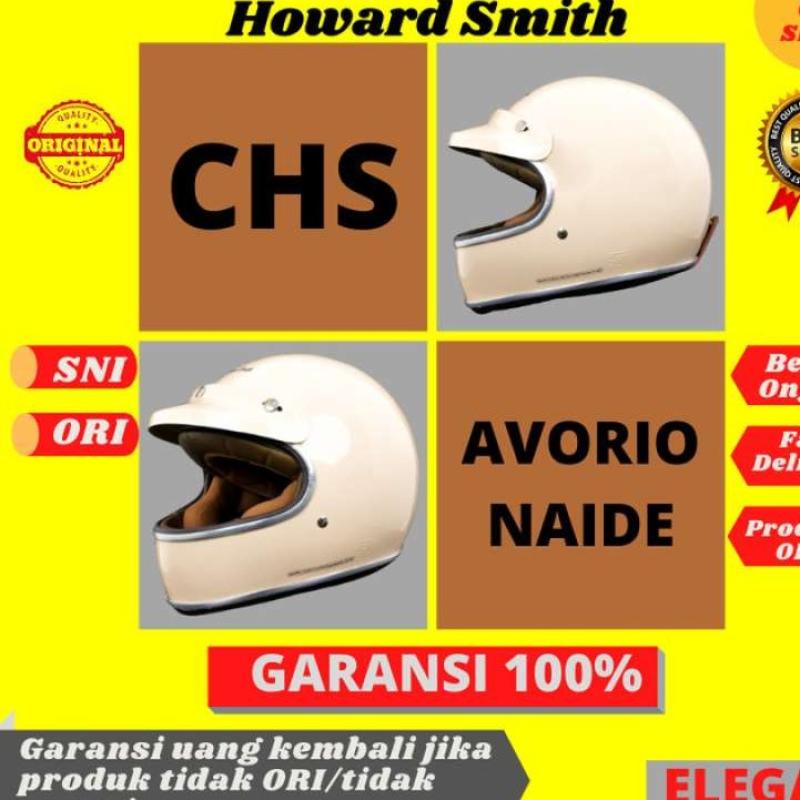 Jual Helm Cargloss Carglos Howard Smith Cafe Racer Full Face Retro ...