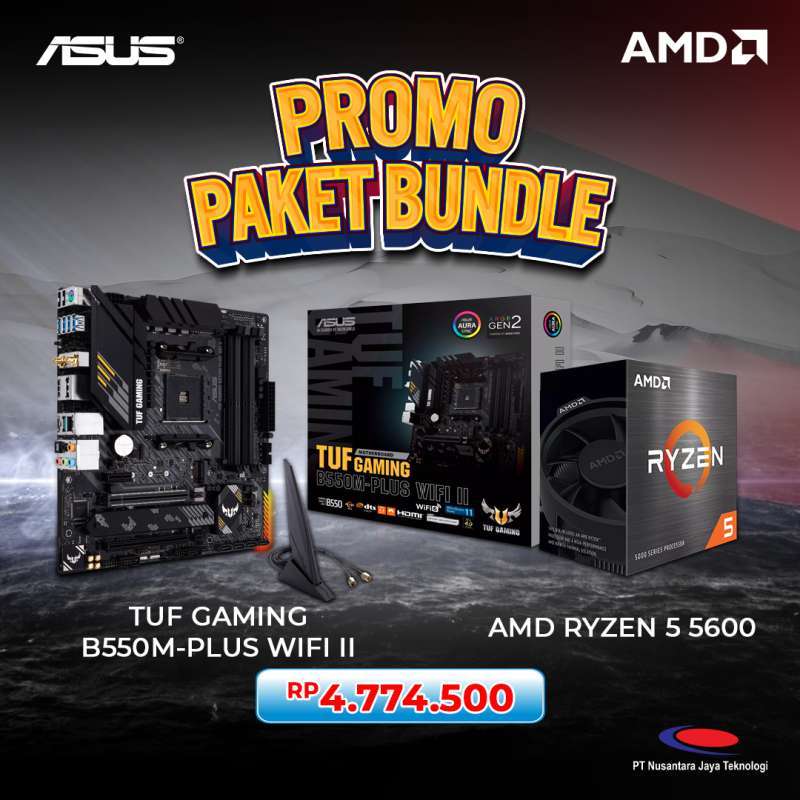 Jual Paket Bundle Asus Motherboard Amd Tuf Gaming B550m-plus Wifi Ii + Amd Processor Ryzen 5 ...