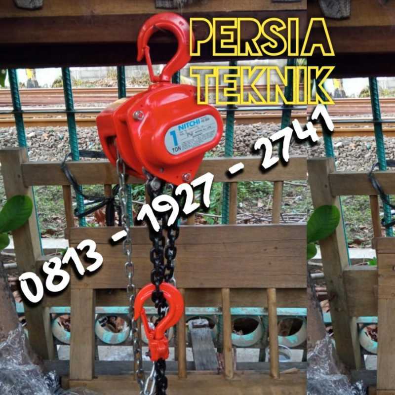 Jual Chain Block Manual Nitchi Japan 1 Ton X 10 Meter Takel di Seller ...