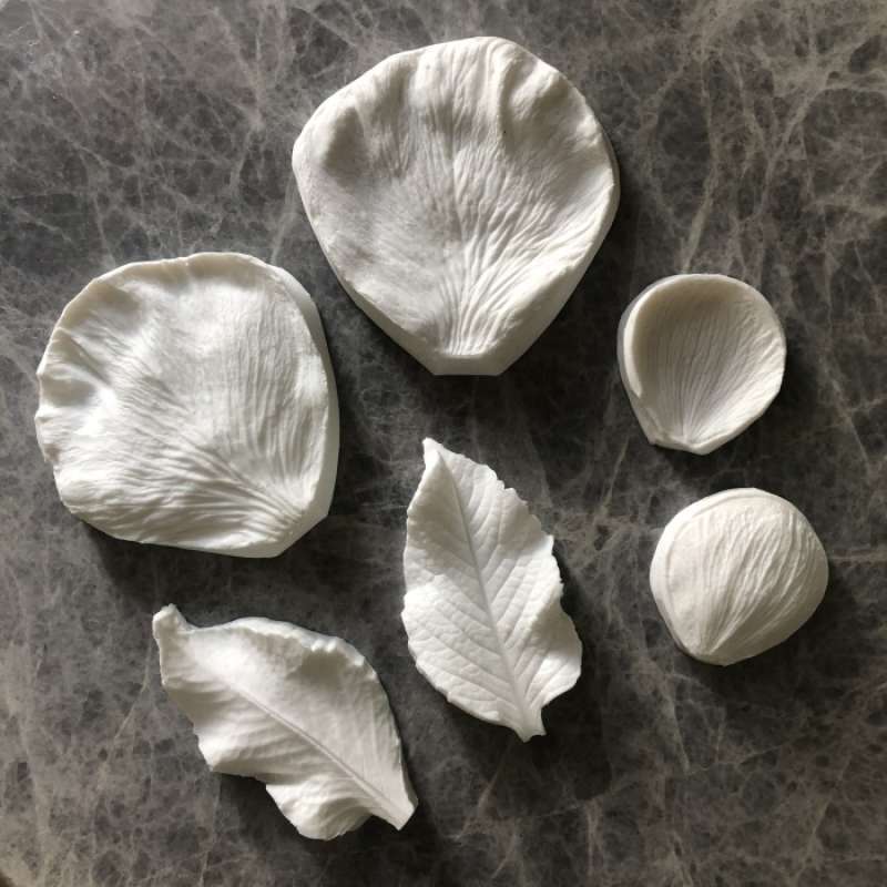 Jual SET silicon mold/ flower veiner utk fondant atau wafer paper di ...