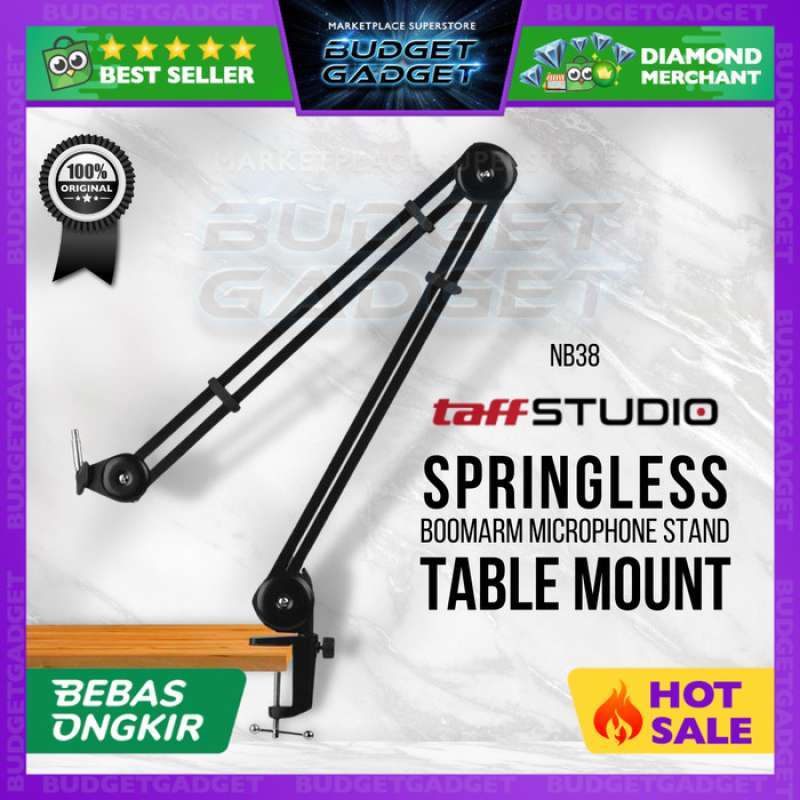 Promo Blue Compass Holder Microphone Boom Arm Table Mount Springless ...