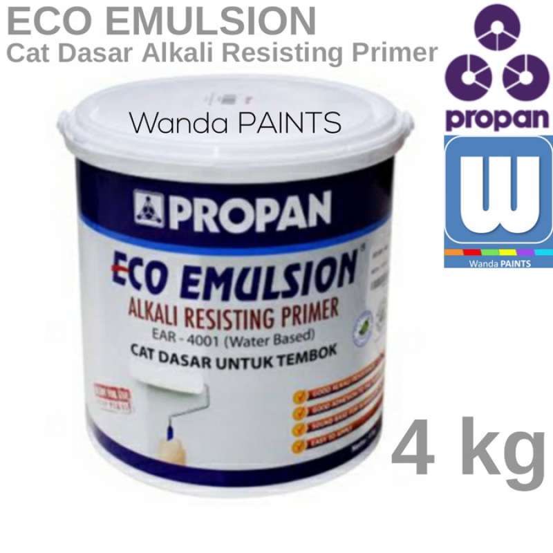 Jual Cat Dasar Tembok Alkali Resisting Primer Propan Eco Emulsion 4kg ...