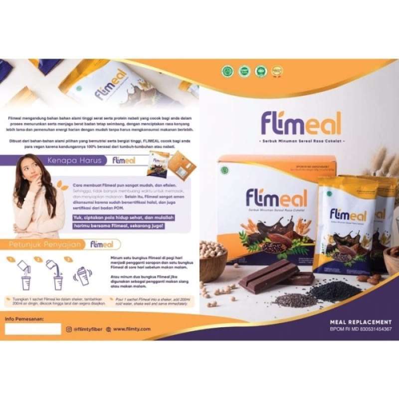 Jual Flimeal Flimty 2 Box Free 8 Sachet Flimty Dan Shaker (isi 24 ...