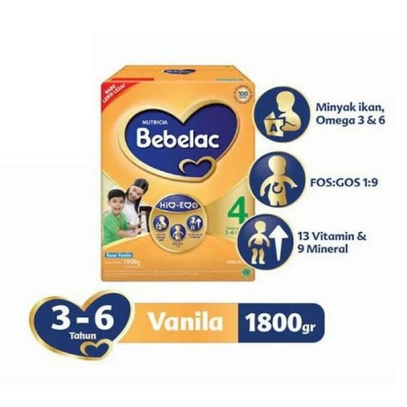 Jual Bebelac 4 Rasa Vanila Susu Formula [1800 Gr/ Kemasan Box] Di ...
