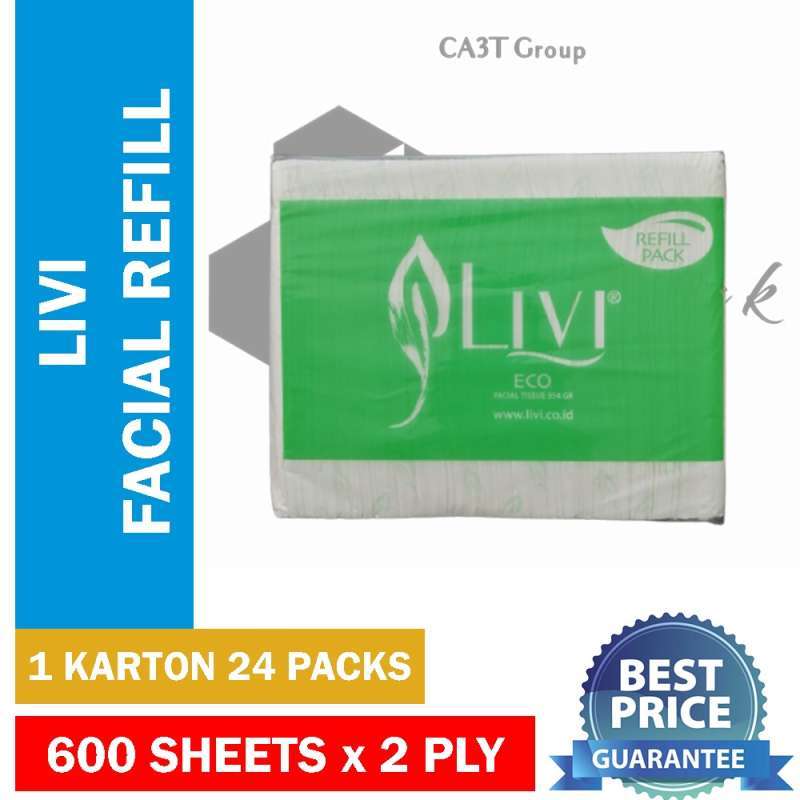 Jual Livi Eco Facial Tissue [600 Sheets/ Refill] Di Seller Hikomuk ...