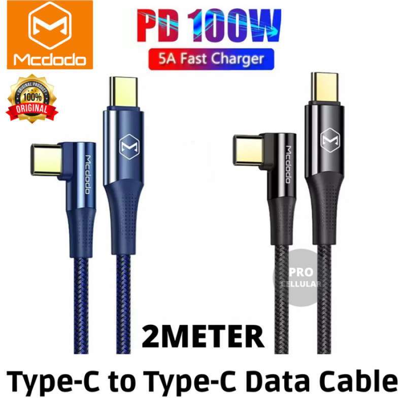 Promo Mcdodo 100W Pd Fast Charging Kabel Data Type C To Type C Cable 2M Diskon 33% di Seller ...