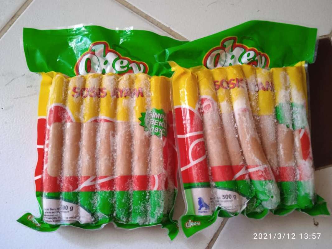 Jual Sosis Okey Chicken Sausage/sosis Ayam Di Seller Wisata Prozen ...