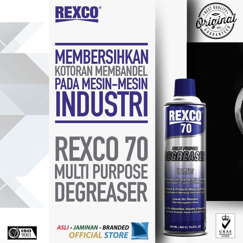 Jual Rexco 70 Degreaser Mesin dan Otomotif [500 mL] di Seller Hiu motor ...