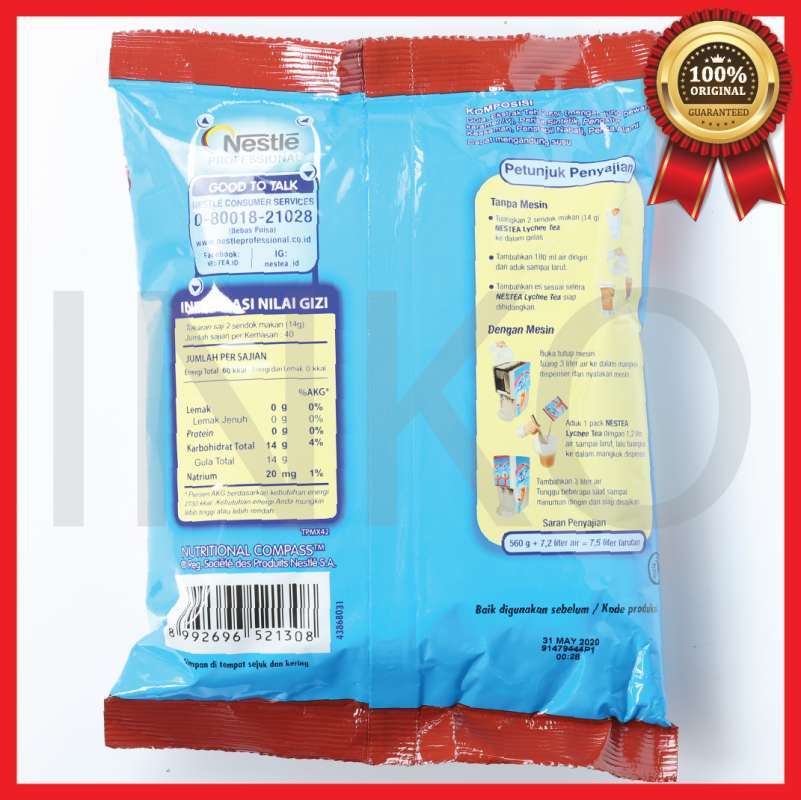 Jual Nestle Nestea Lychee Flavored Tea Minuman Serbuk Teh Rasa Leci ...
