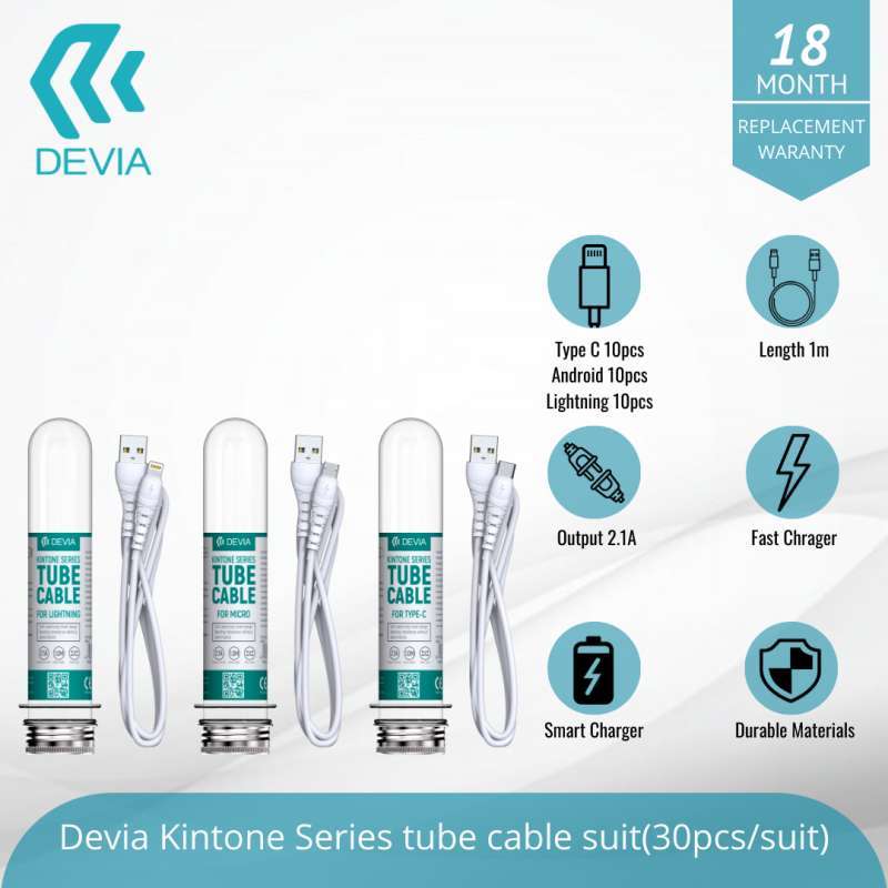 Jual Devia Kintone Series tube cable suit Type-C di Seller Devia ...