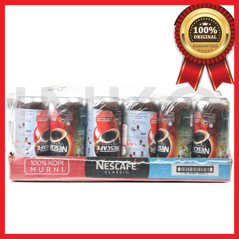 Jual Nescafe Classic Lampung Robusta Blend Kopi Murni Botol Kaca 100gr ...