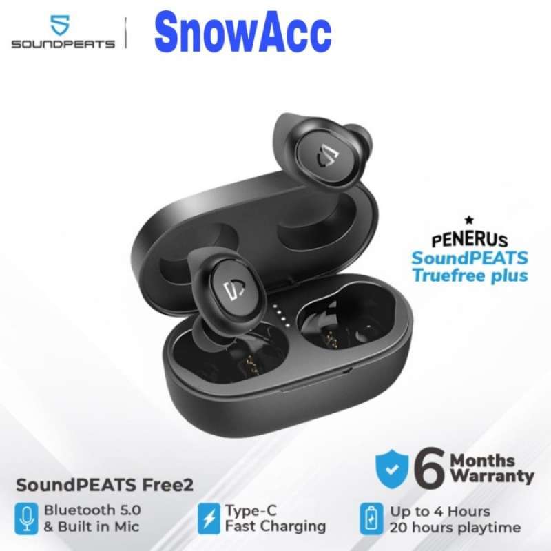 Jual SoundPEATS TrueFree 2 True Wireless Earbuds Bluetooth di Seller ...