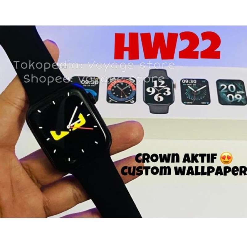 Jual [custom Wallpaper] Smartwatch Jam Tangan Original Hw22 Pro Max Plus Di Seller New Vision ...