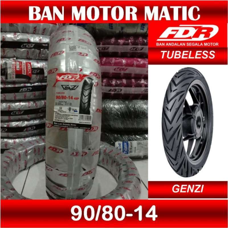 Jual BAN TUBLES FDR 90/80-14 RING 14 BAN MOTOR MATIC TUBELESS di Seller ...