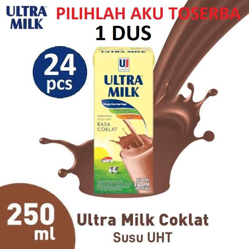Promo Susu Ultra Coklat (Cokelat) - 250 ml (1 DUS ISI 24) Diskon 10% di Seller Pilihlah Aku ...
