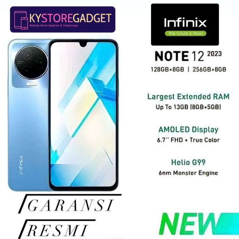 Promo Infinix Note 12 2023 Helio G99 Ram 8+256GB / 8+128GB Garansi ...