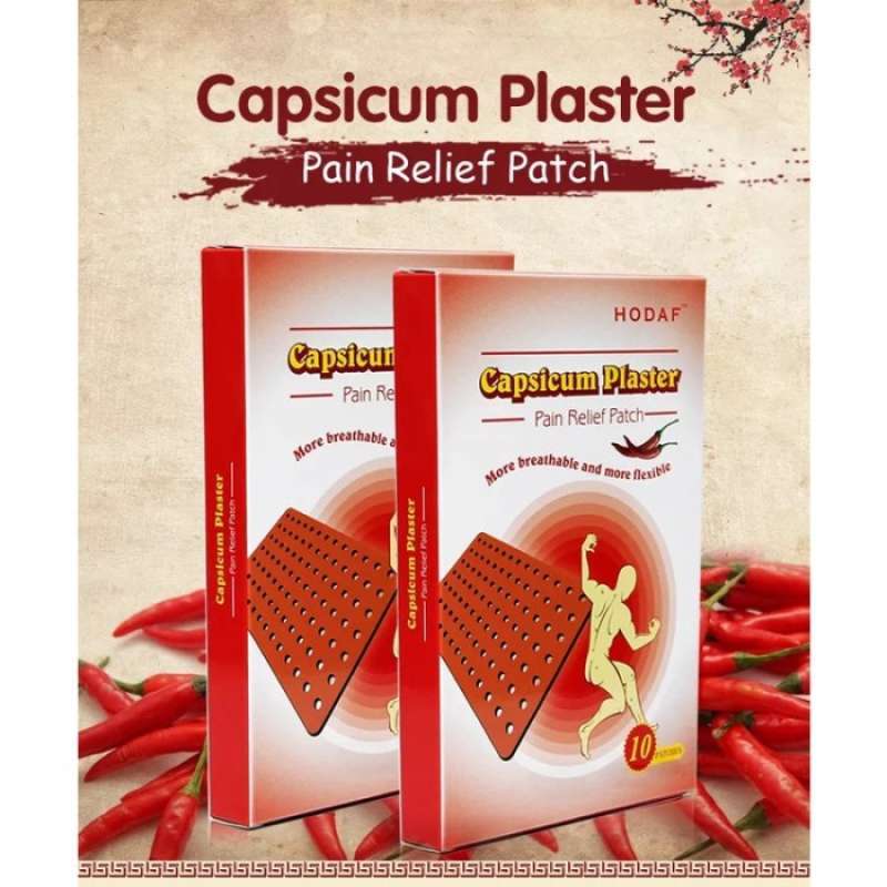 Promo HODAF Pain Relief Capsicum Plaster koyo panas anti nyeri keseleo ...
