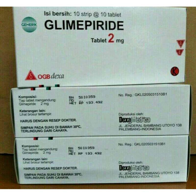 Jual Dexa Medica Glimepiride [2mg/100 tablet] di Seller Sehat Shop ...