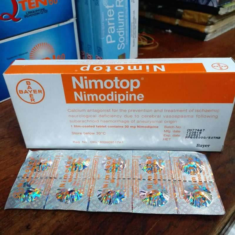 Jual Bayer Nimotop Nimodipine 30 Mg Obat Resep Dokter [30 Tablet ...
