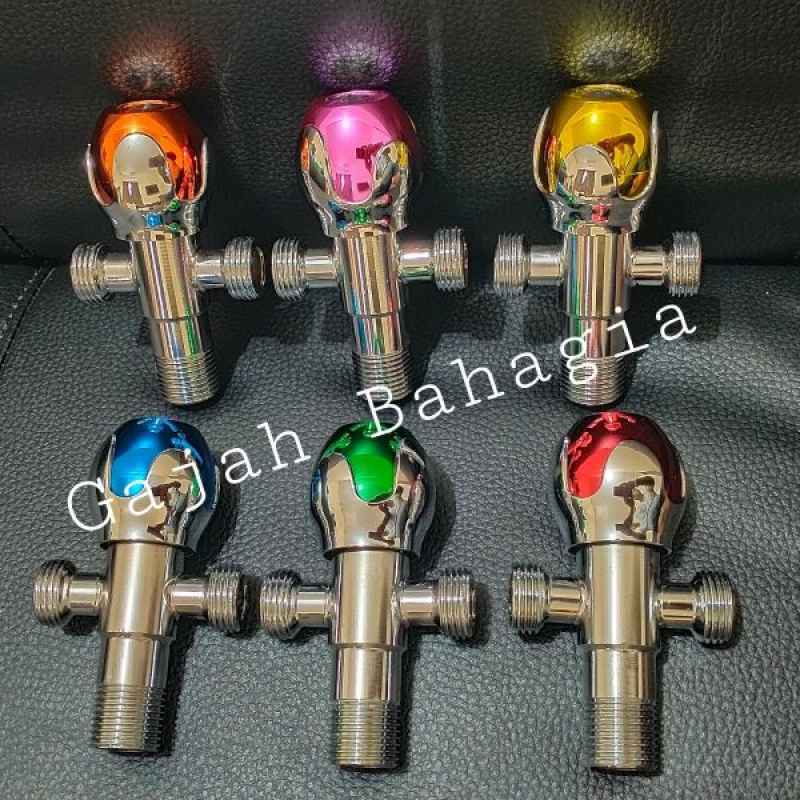 Jual Stop kran WC cabang 1/2 inch Keran T kloset closet jet shower toilet di Seller Gajah ...