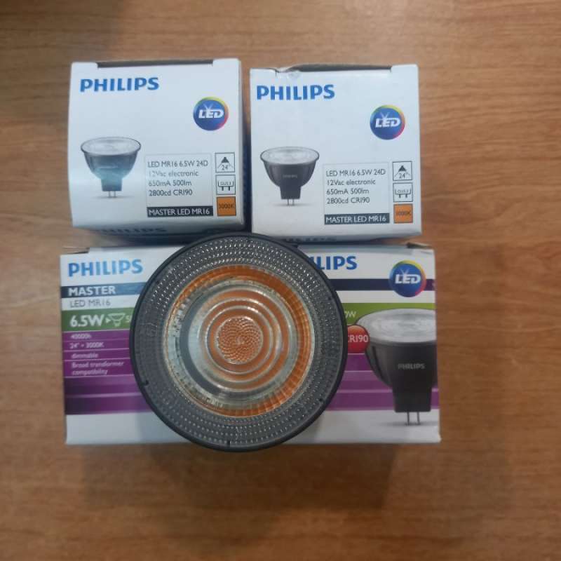 Jual Lampu Master Led Philip Mr16 6 5watt 12v 24d 930k Dimmable Di