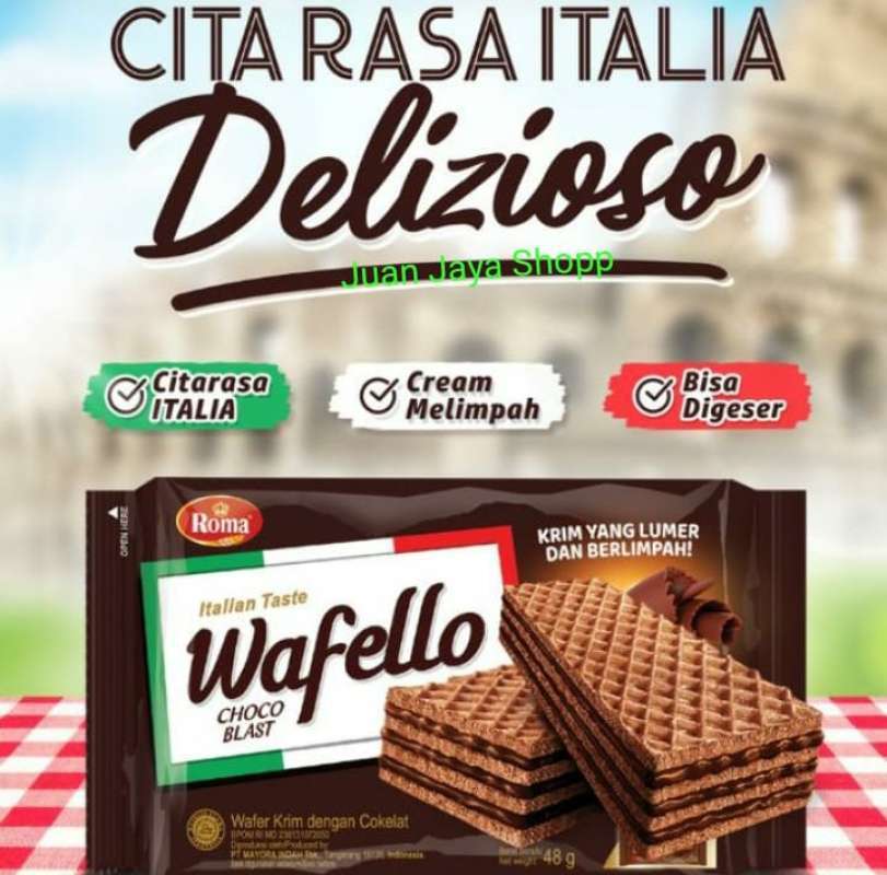 Jual Roma Wafello Choco Blast 48gr[BKS] di Seller Sayuri Farm ...