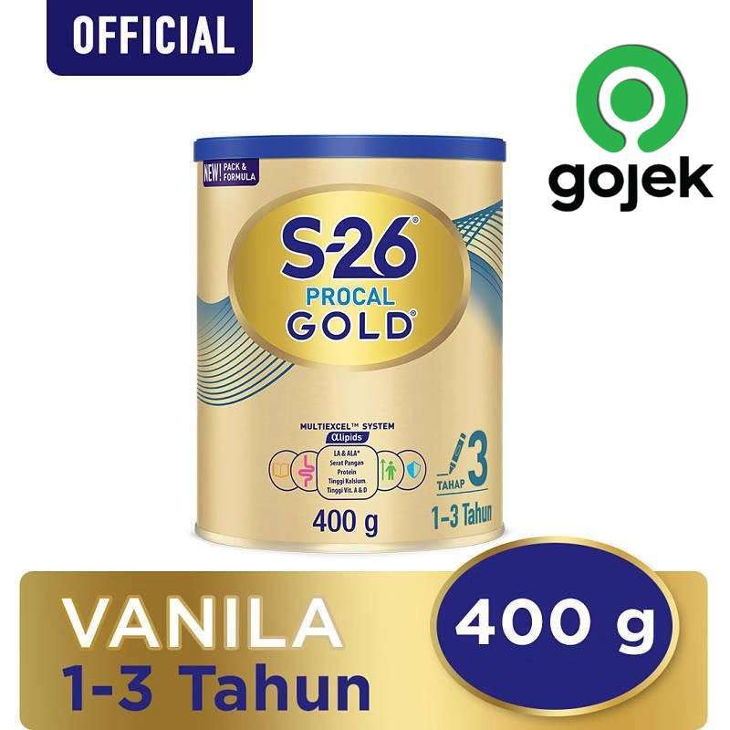 Jual S26 Procal Gold Tahap 3 New Pack Susu Formula [1-3 Tahun/ 400 g ...
