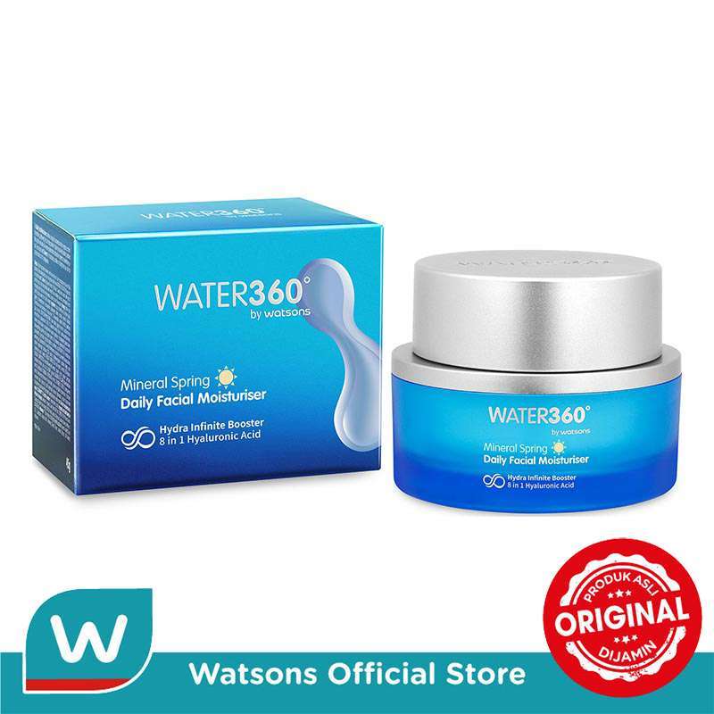 Promo Water 360 Mineral Spring Daily Facial Moisturiser 45G Diskon 26% ...