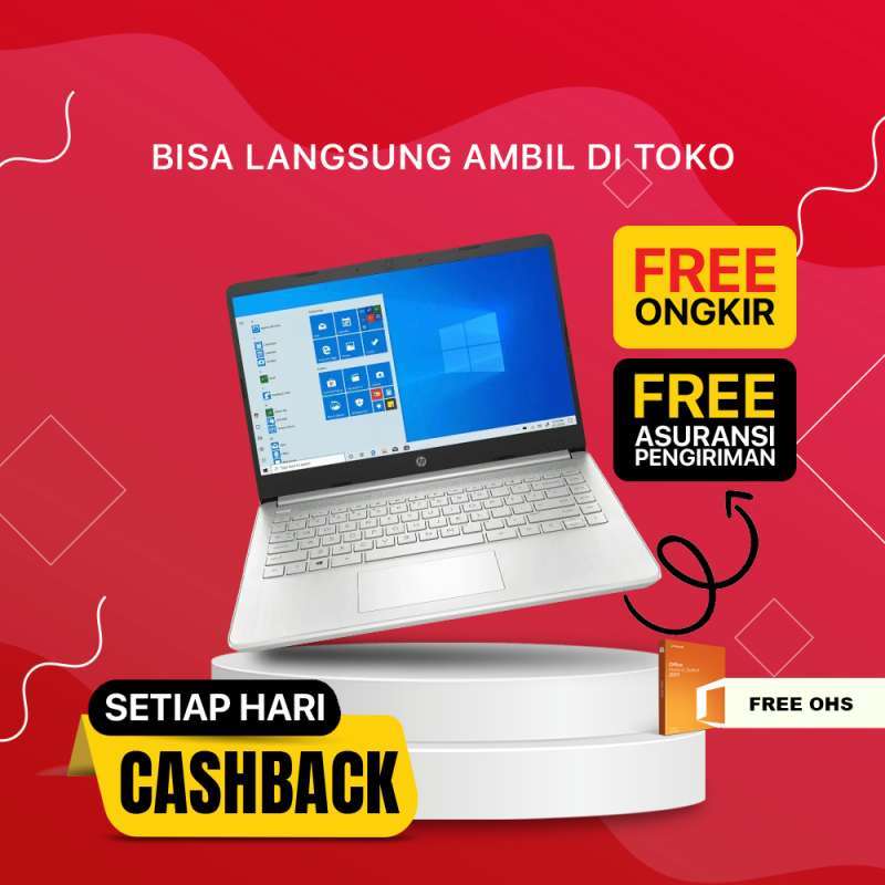 Promo HP 14s fq0564AU Athlon 3150U RAM 4GB 512GB SSD 14 LED HD Windows ...