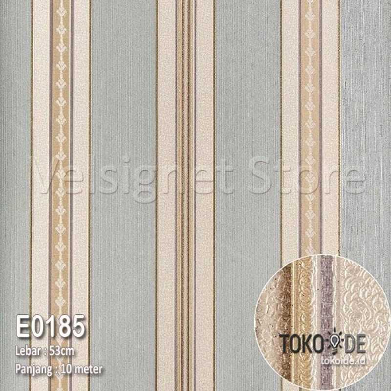Promo E0185 RONA | Wallpaper Stripes Tebal Tekstur Emboss (BUKAN ...