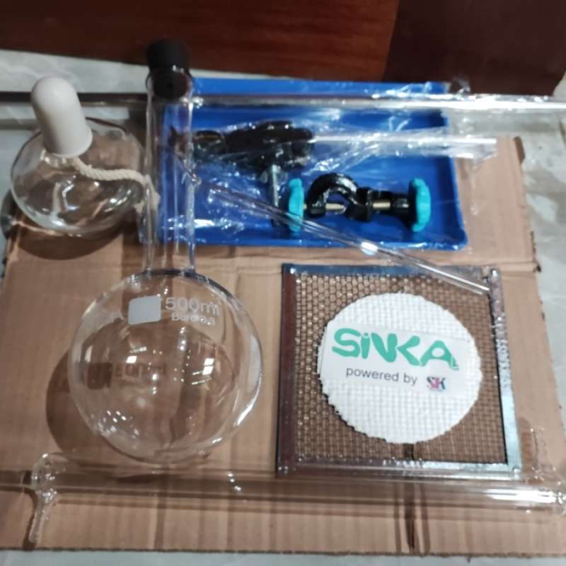 Promo Set Destilasi Sederhana 500ml Termurah Free Bubble Warp Alat ...