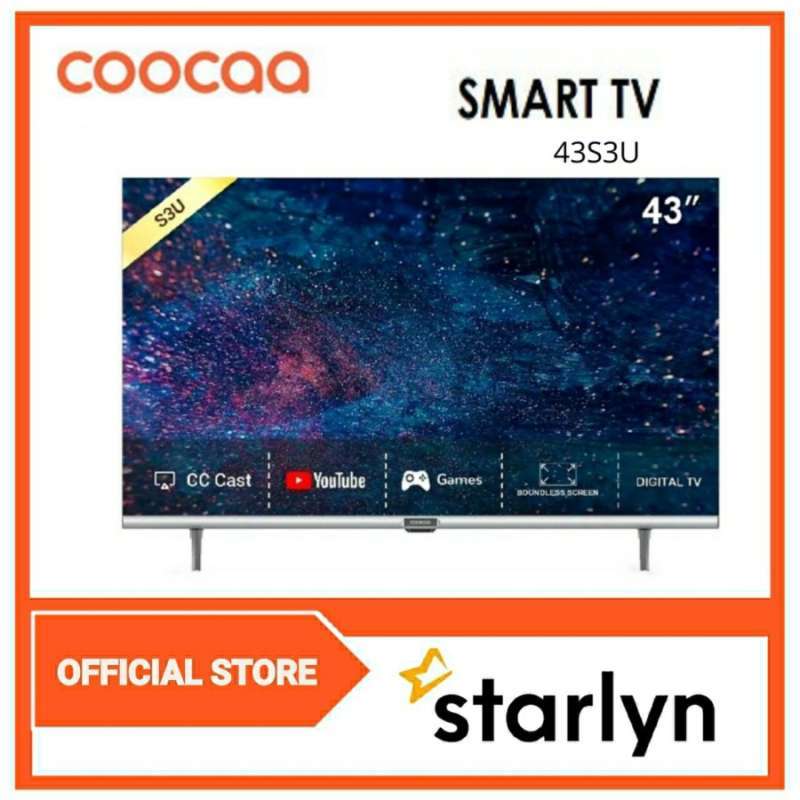 Jual COOCAA 43S3U LED TV 43 Inch SMART TV DIGITAL Bezel Less Dolby ...