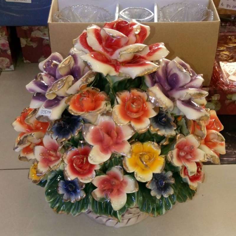Jual Bunga keramik capodimonte italy+ Bunga keramik italia+ Bunga ...